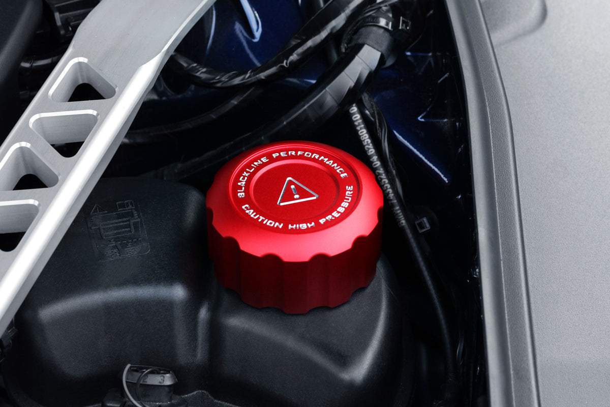 Toyota GR Supra 2020+ (A90) BLACKLINE Performance Coolant Cap Cover Se ...